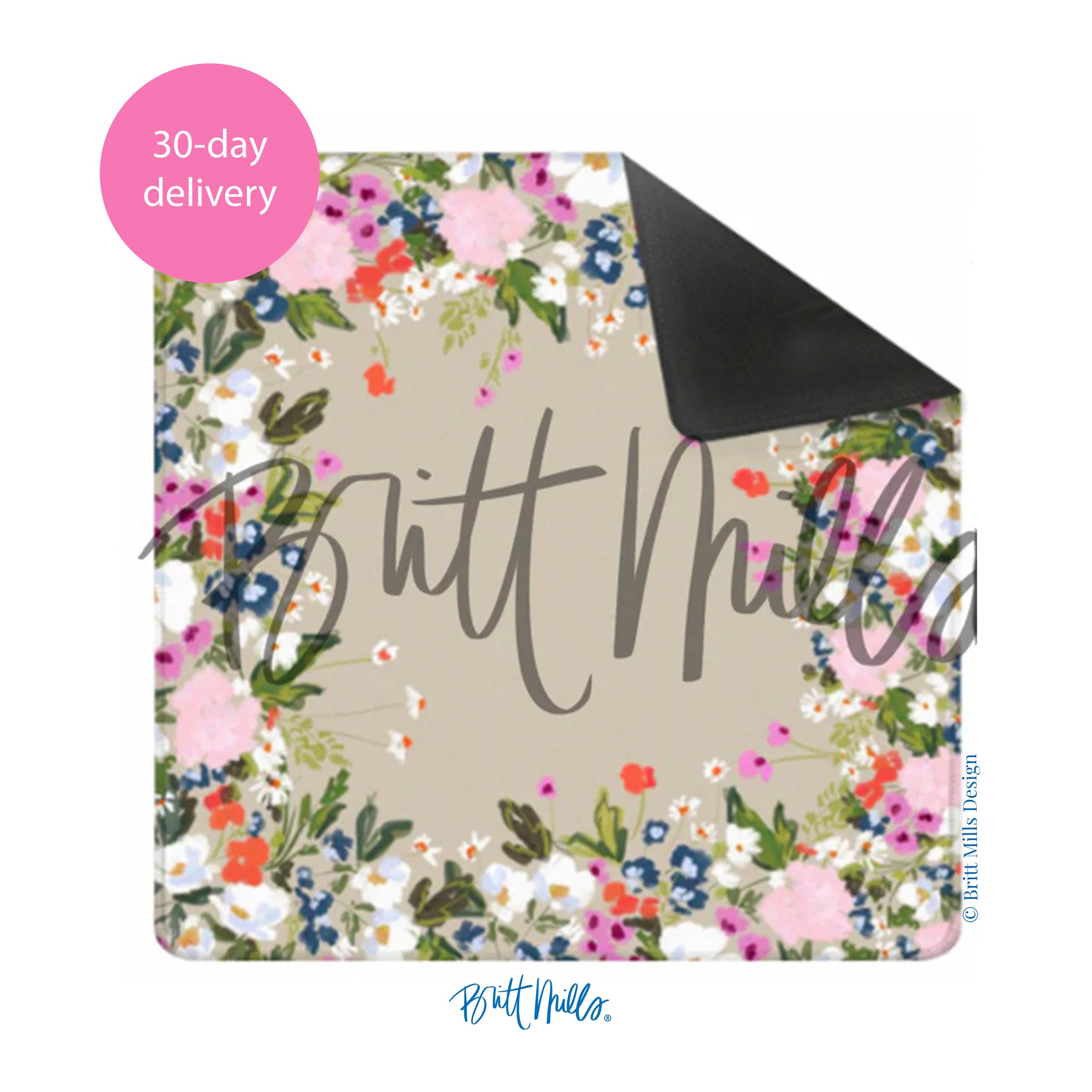 Veranda Floral Mahjong Mat (Non-Neoprene)