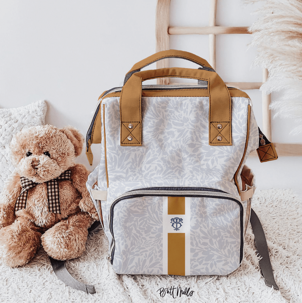 Gender Neutral Personalized Nylon Waterproof Diaper Bag